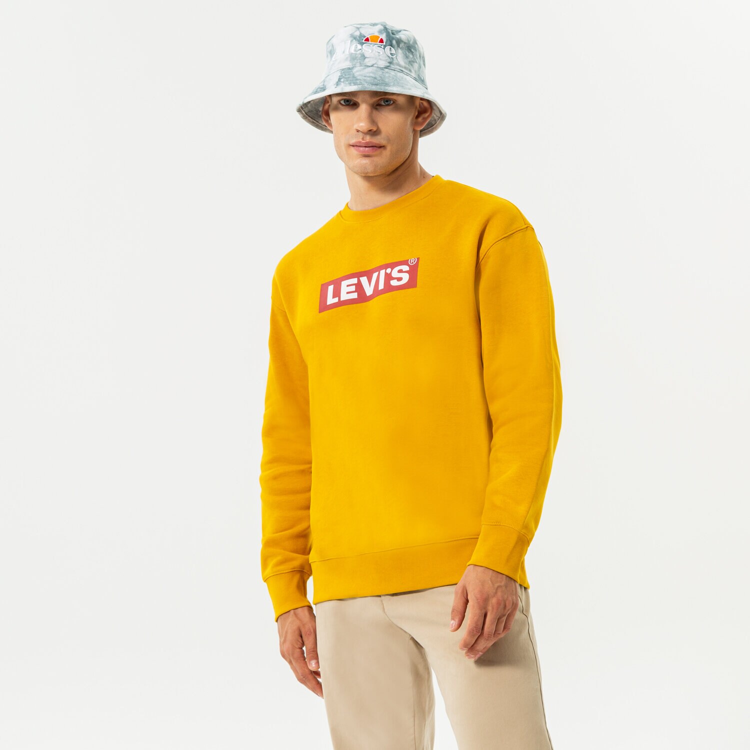 LEVI'S SWEATSHIRT T3 RELAXED GRAPHIC CREW senfgelb 38712-0070 | Sizeer.de