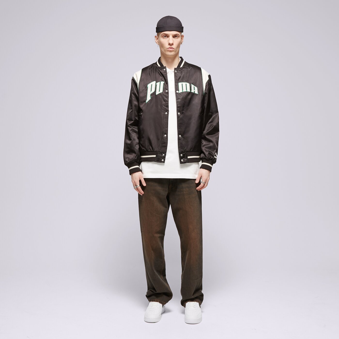 PUMA JACKE PUMA TEAM VARSITY JACKET 62369101 | SCHWARZ | 84,99 EUR ...