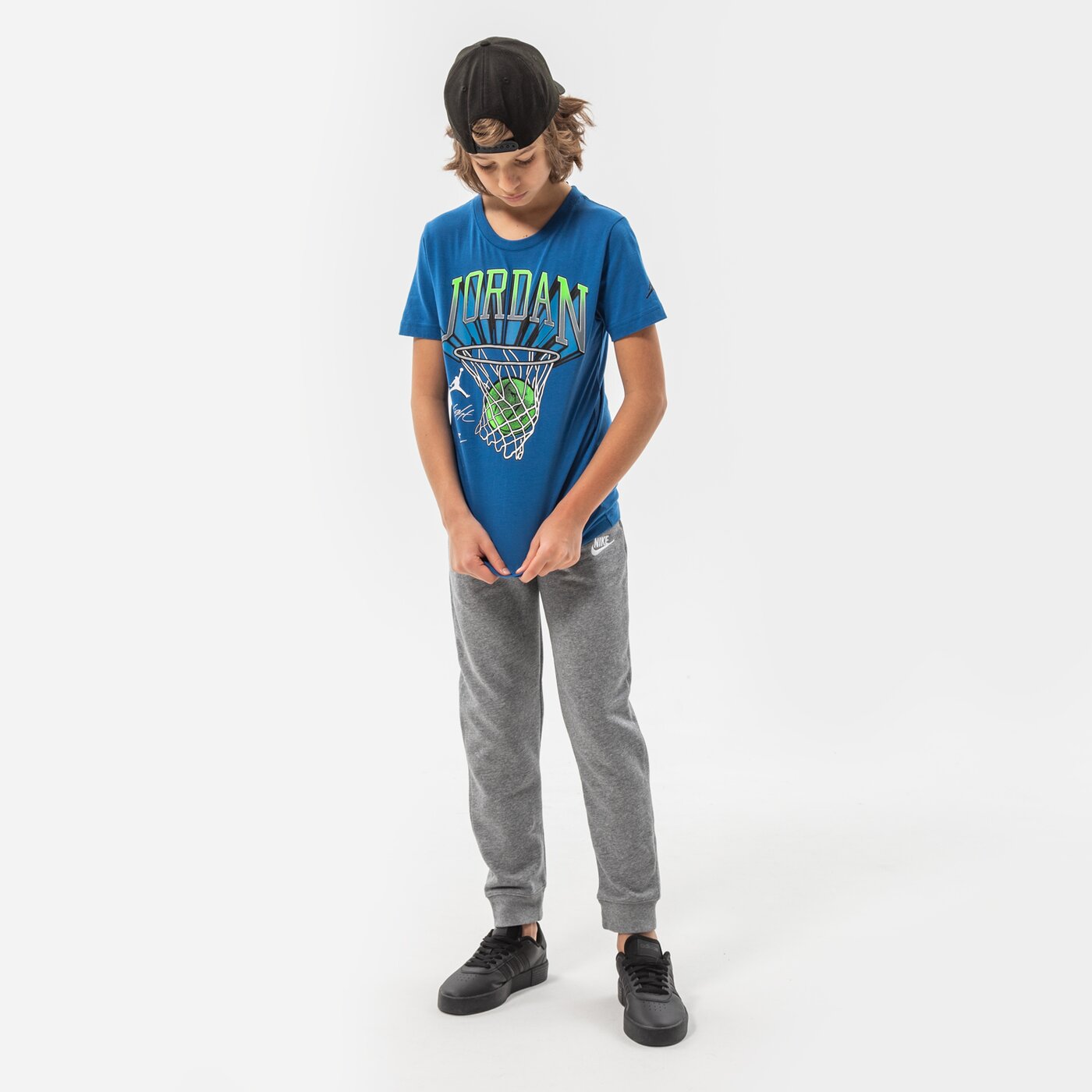 JORDAN T-SHIRT JORDAN HOOP STYLE SS TEE BOY 95B231-BAJ | Blau | 14,99 ...