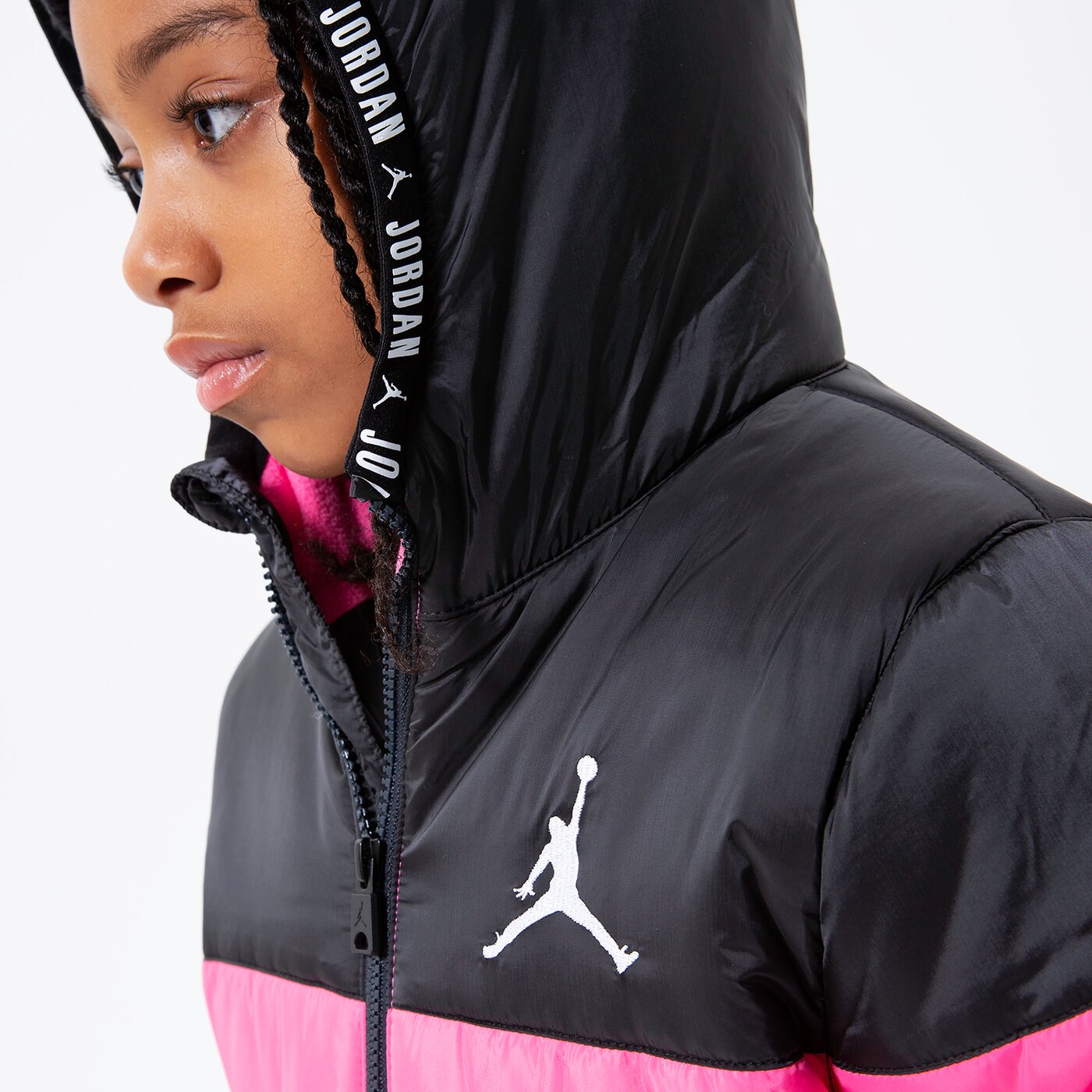 JORDAN JACKE WINTER BASIC POLY PUFFER GIRL Rosa 45B657-AA7 | Sizeer.de