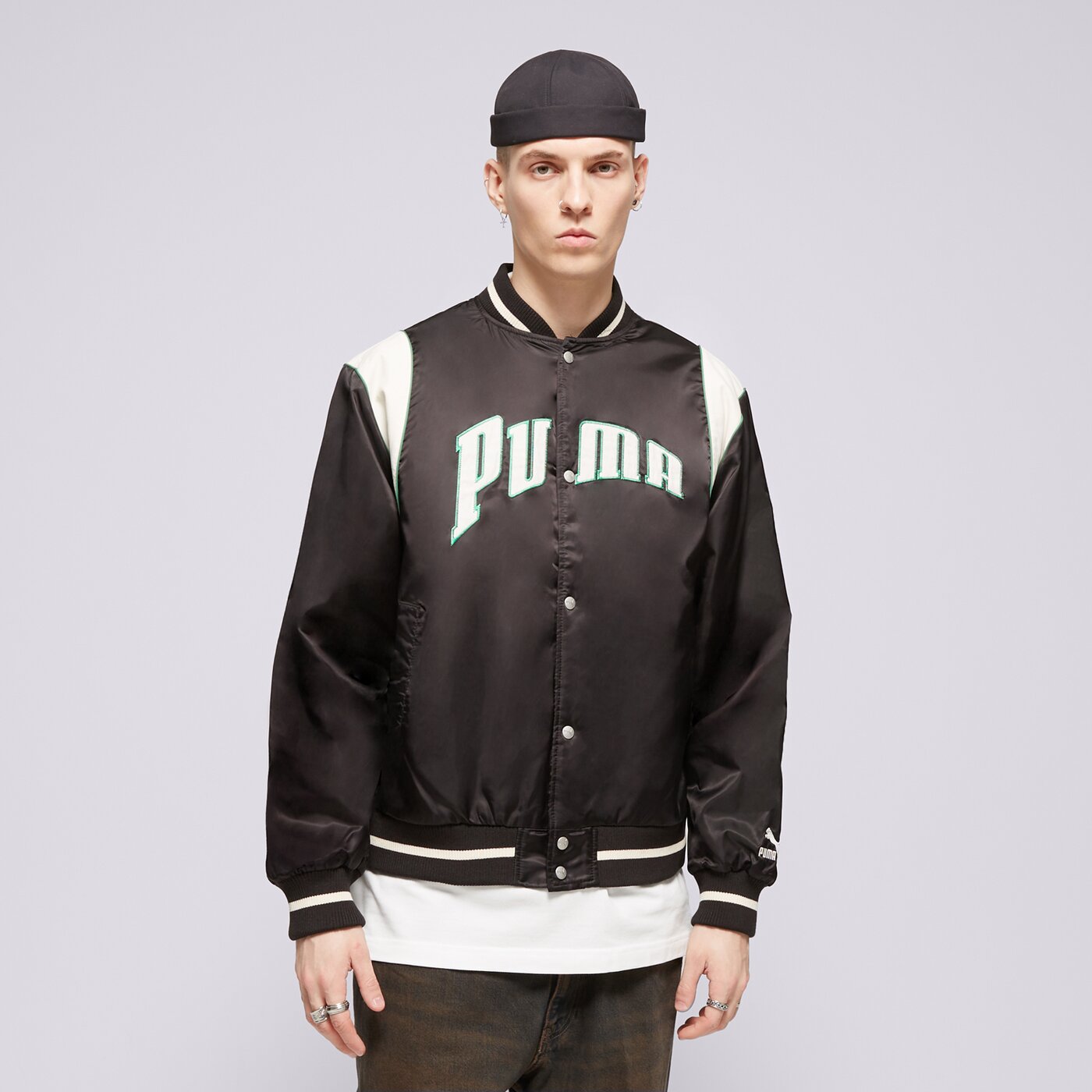 PUMA JACKE PUMA TEAM VARSITY JACKET 62369101 | SCHWARZ | 84,99 EUR ...
