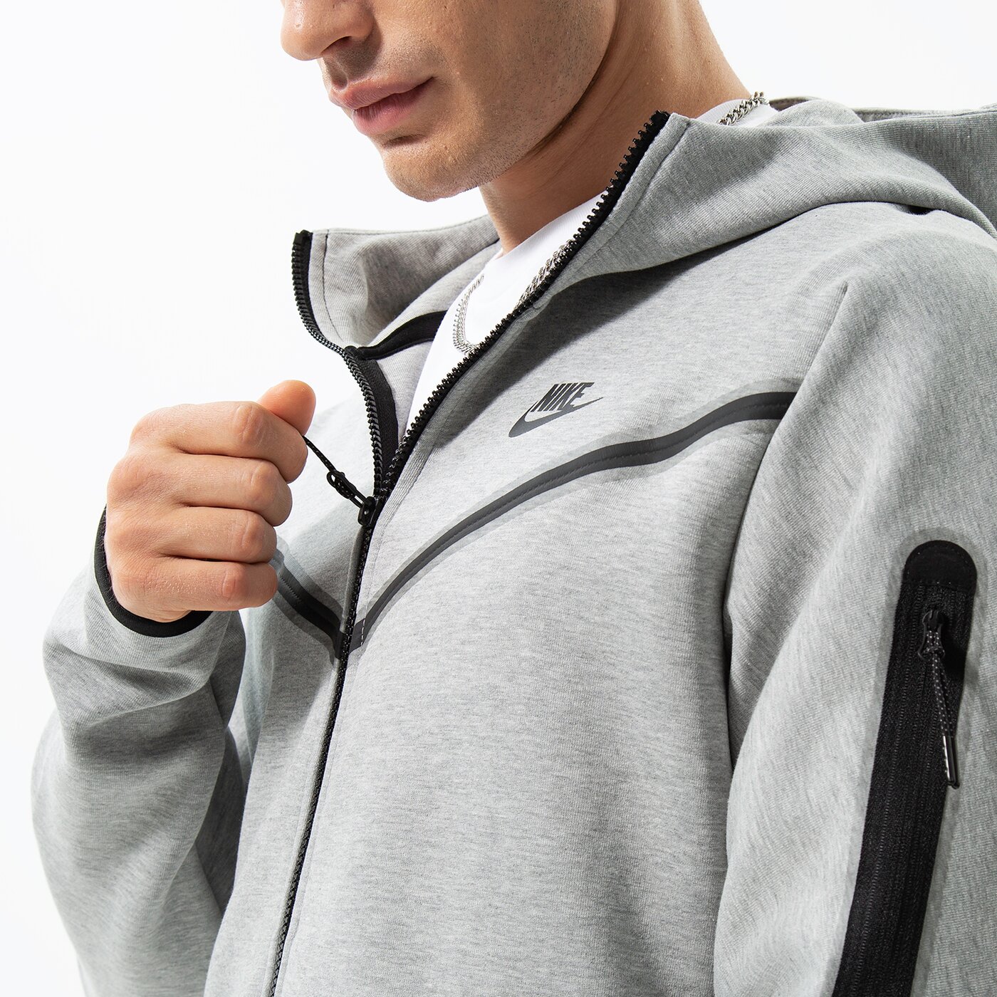 NIKE HOODIE SPORTSWEAR TECH FLEECE CU4489-063 | Grau | 104,99 EUR ...