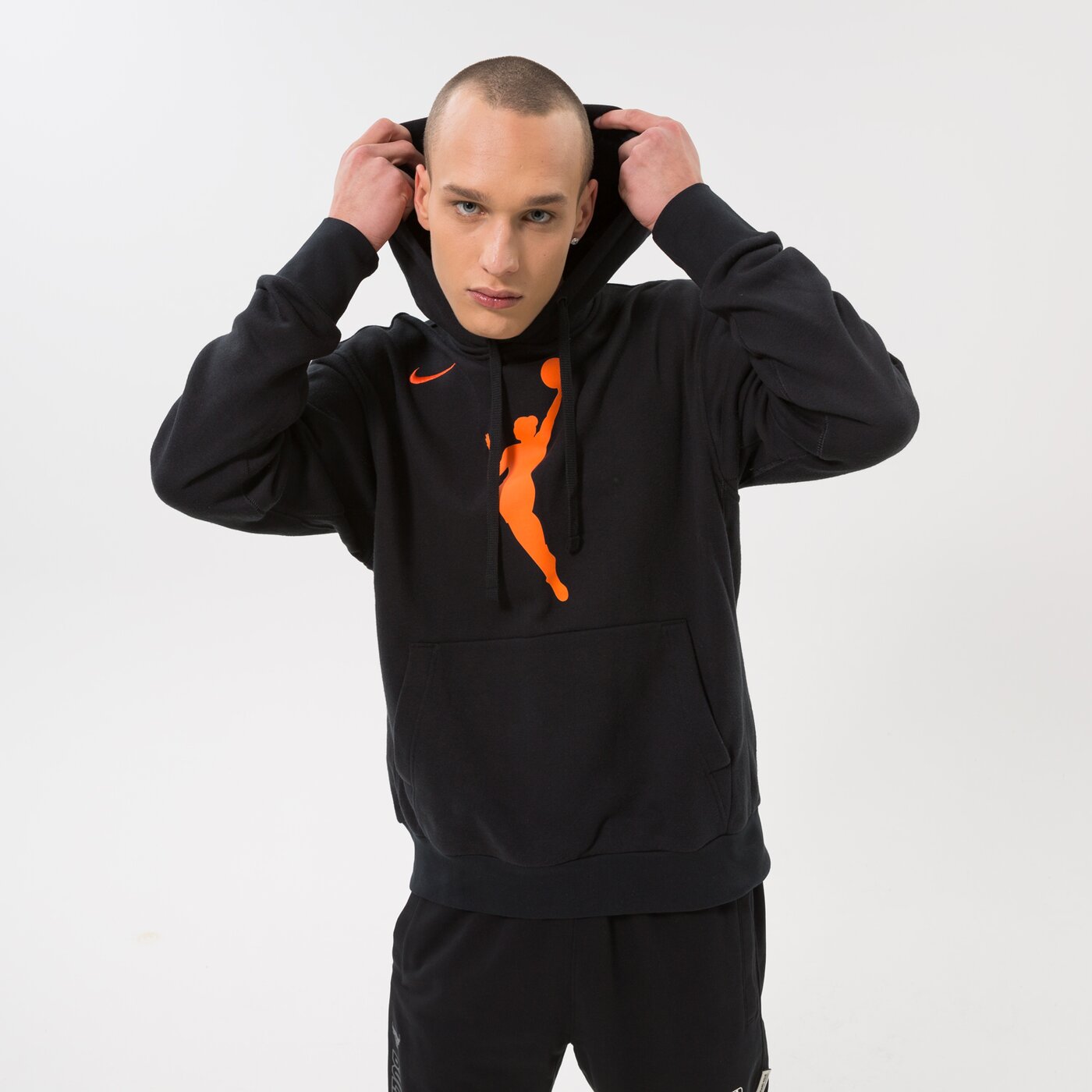 NIKE HOODIE WNBA M NK PO FLC ESSNTL W13 NBA DR9596-010 | SCHWARZ | 49 ...